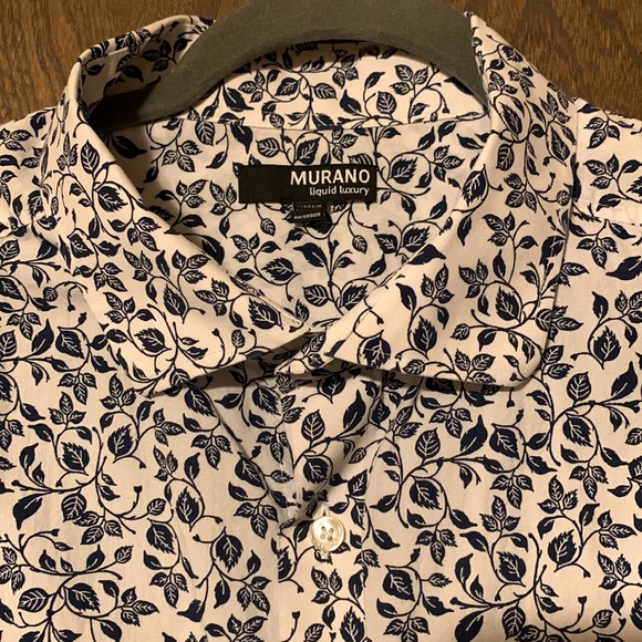 Murano | Shirts | Murano Liquid Luxury Buttondown 2xb White Wnavy ...